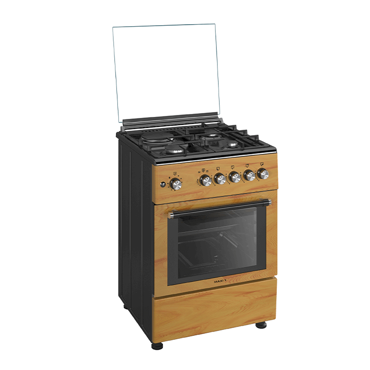 Maxi 60x60 IGL Wood TR 3+1 Burner Gas Cooker – Oven & Auto